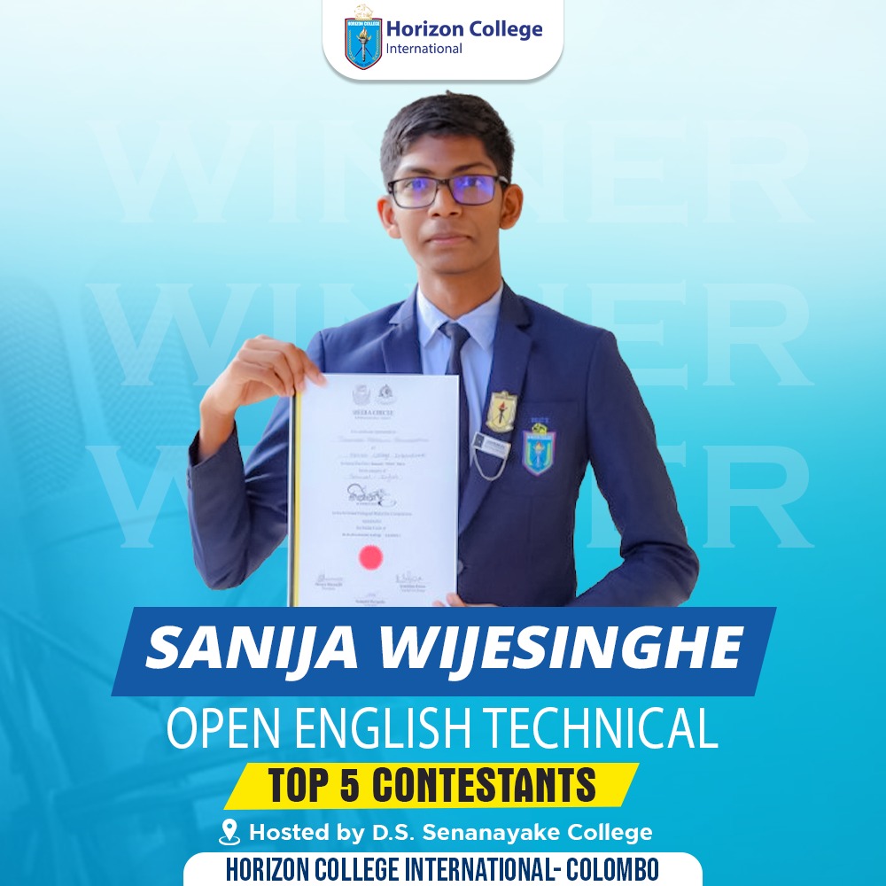 Congratulations to Sanija Wijesinghe! | Horizon College